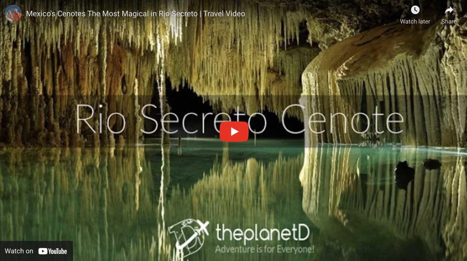 Rio Secreto - Mexico's Magical Underground Caves | The Planet D