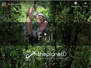 Pacific Coast Fun with Zipline Fiji Fun | The Planet D